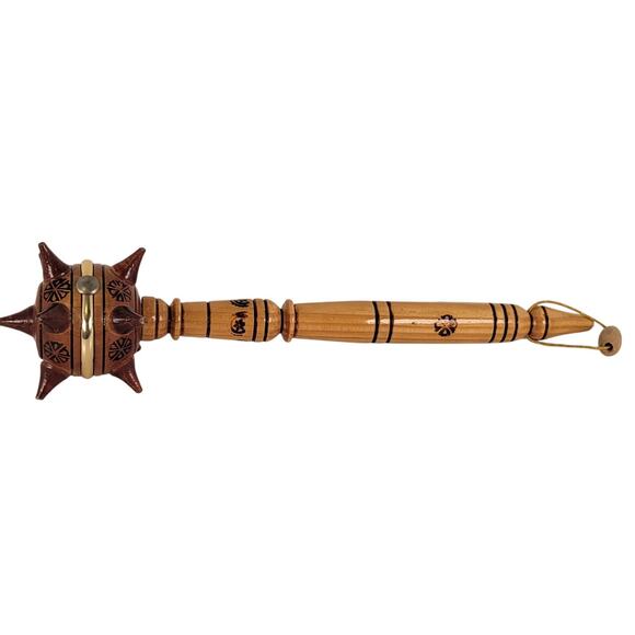 Decorative Wooden Mace | Other | Handmade Wooden Mace Spiked Club ...